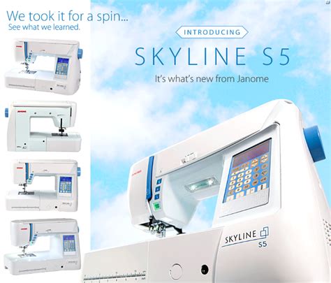 Janome Skyline S5 High-End Sewing and Quilting Machine (Best for ...