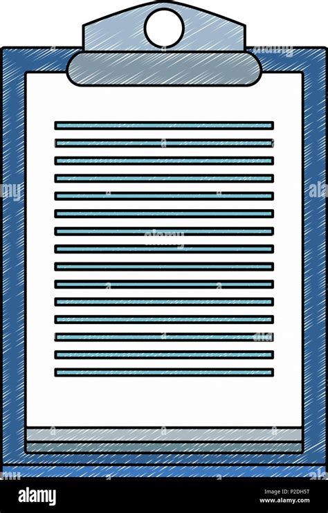 clipboard document isolated scribble stock vector image and art alamy