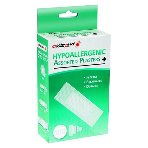 Masterplast Assorted Hypoallergenic Plasters Pack Of 100
