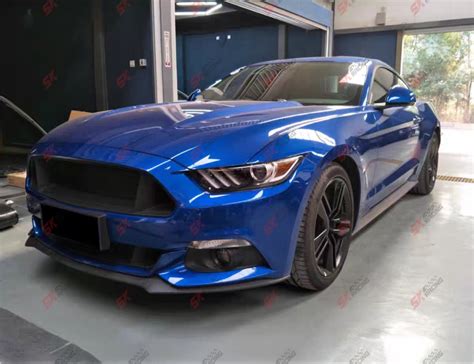 For Ford Mustang 2015 2017 Carbon Fiber Front Upperlower Bumper Grill