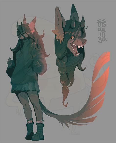 Adopt Dragonwolf Girl Sold By Cyberdiii11e On Deviantart