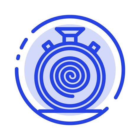Action Cycle Flow Nonstop Slow Blue Dotted Line Line Icon 19099907