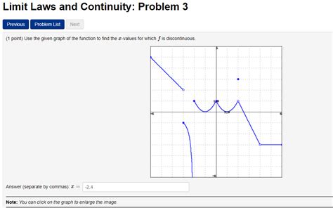 Solved Limit Laws And Continuity Problem 3 Previous Problem