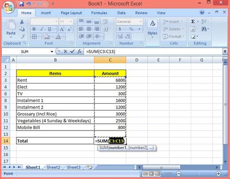 SUM Function And Various Methods Excel Solutions Basic And Advanced