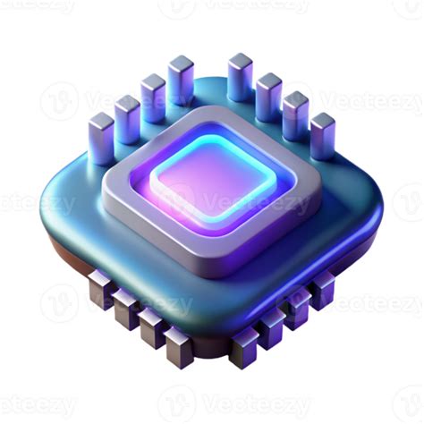 Wonderful Abstract A Single Levitating Microchip Intricately Detailed Surface Glowing With An