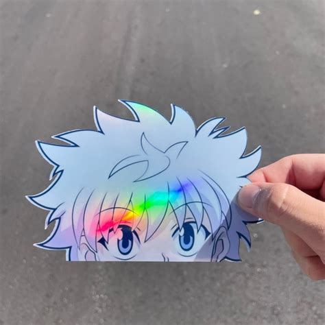 Other Killua Car Peeker Sticker Holographic Poshmark