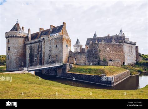 Panoramic View Of Chateau De Suscinio Medieval Castle A Former