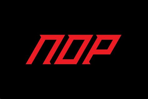 Nop Letter And Alphabet Logo Design 14313442 Vector Art At Vecteezy