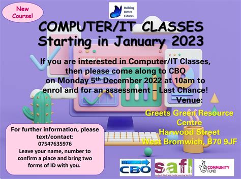 Computer It Classes 2023 Cbo786