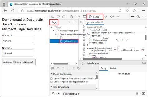 Introdução à Depuração Do Javascript Microsoft Edge Developer
