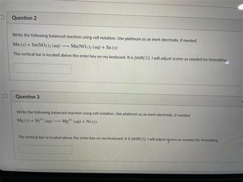solved question 2 write the following balanced reaction