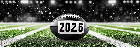 2026 Football Season American Football On A Snowy Field At Night Ready For The 2026 Season