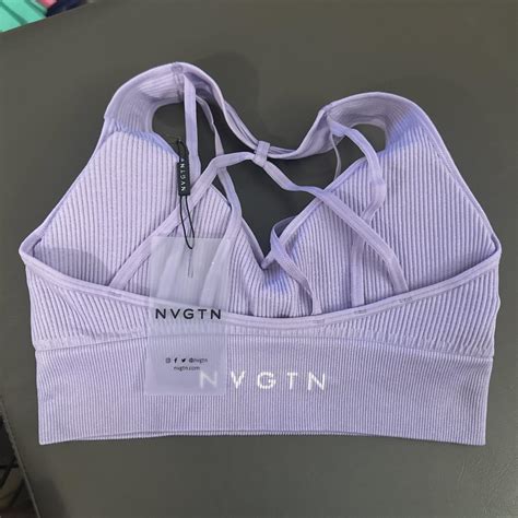 Lilac Seamless Nvgtn Sports Bra With Pads Brand New Depop