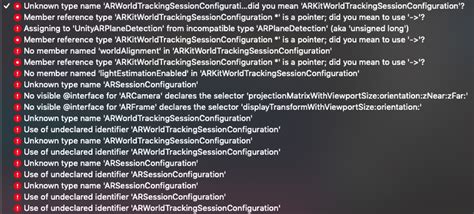 help using arkit arworldtrackingsessionconfiguration type name unknown