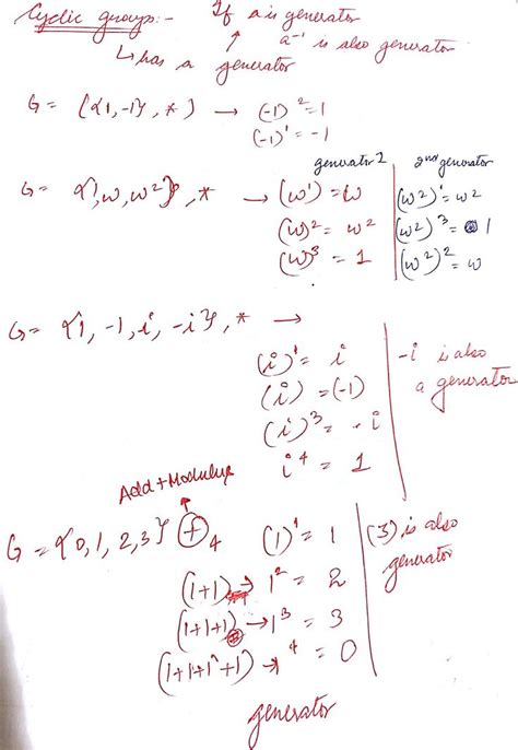 Cyclic Groups Cyclic Group Math Math Equations