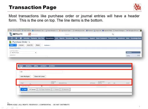 Netsuite Transaction Page Netsuite User Tips