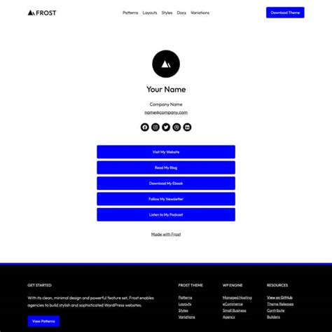 Introduction Frost V10 Wordpress Theme Builders