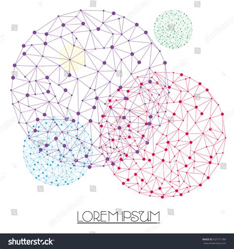 Molecule Communication Connected Dots Lines Graphic Stock Vector Royalty Free 427171789
