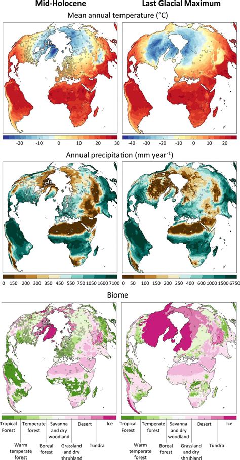 Comparison Between Modelled Mid Holocene And Last Glacial Maximum Download Scientific Diagram