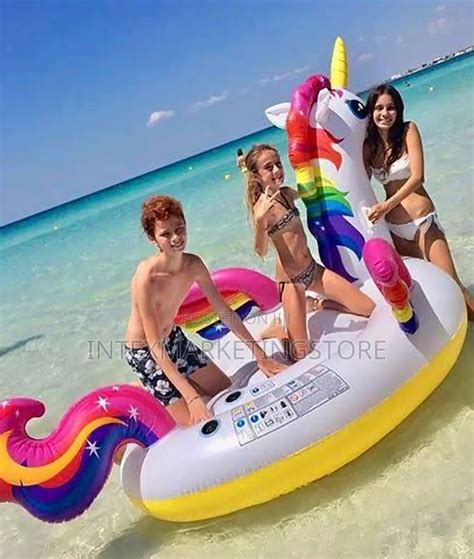 Mega Unicorn Inflatable Pool Island Float In Amuwo Odofin Sports