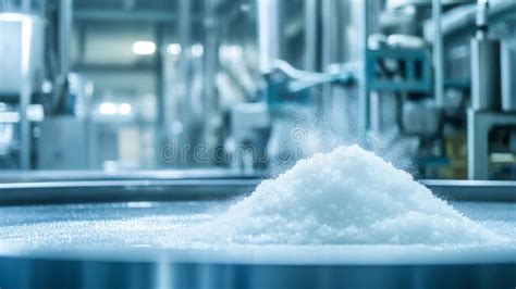 Potassium Hydroxide In Industrial Battery Manufacturing Process Stock Illustration