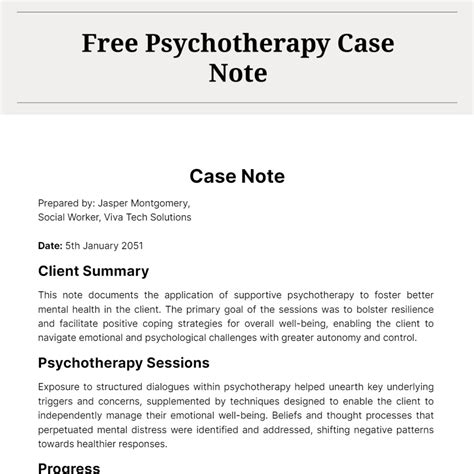 Free Case Note Templates And Examples Edit Online And Download