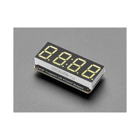 Adafruit Assembled 0 56inch 4 Digit 7 Segment Display White With I2c 18 95