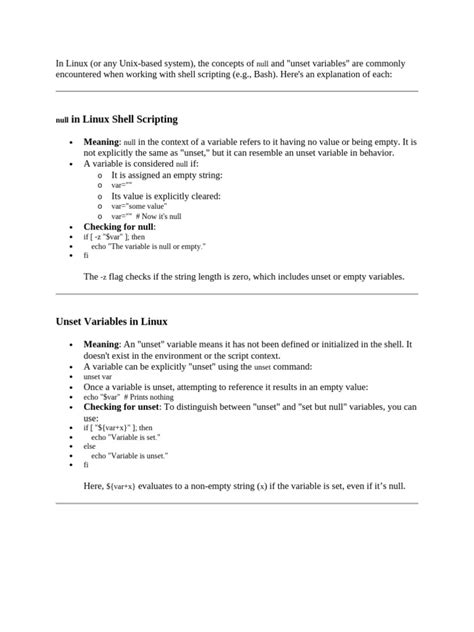 Null Linux Pdf Variable Computer Science Computer Science