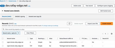 External Dns With Amazon Eks Using Rafay Rafay Product Documentation