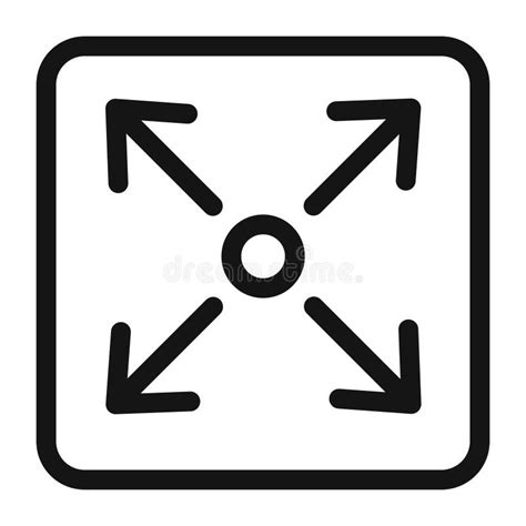 Expandable Arrows Navigation Icon For Enhanced User Interface And