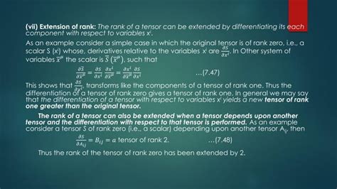 Ppt Mathematical Physics Tensor Unit 7pdf