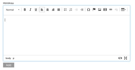 HtmlArea Input Type Enonic Developer Portal