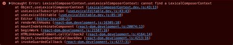 Bug Using The `uselexicaleditable` Hook Results In Cannot Find