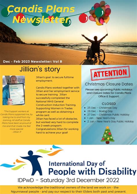 Hey Everyone Please See Below Candis Plans Newsletter For December