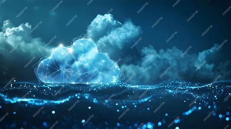 Cloud Computing Concept Abstract Connection Technology Background Premium Ai Generated Image
