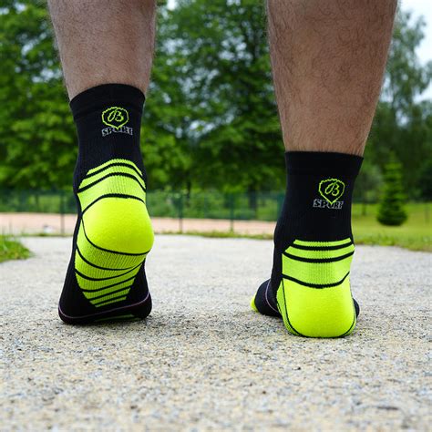 Nos Chaussettes De Running Coloris Noirjaune Maison Broussaud