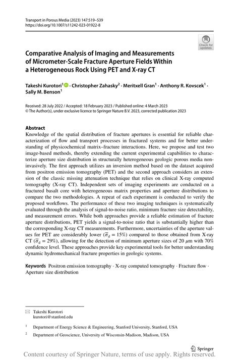 Comparative Analysis Of Imaging And Measurements Of Micrometer Scale