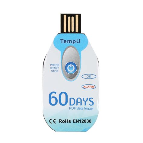 temperature data logger single use pdf report usb port up to 32000point