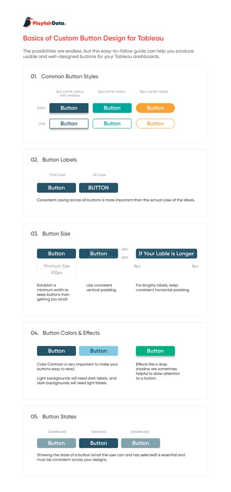 The Definitive Guide To Buttons In Tableau Playfair
