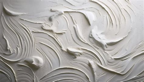 White Putty Creating Abstract Shapes On A Textured Surface Stock Image Image Of Putty