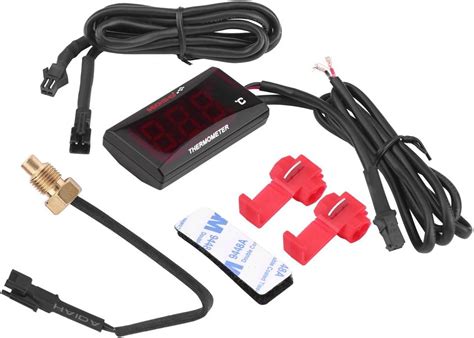 Qiilu Digital Thermometer, Universal Motorcycle Digital Thermometer ...