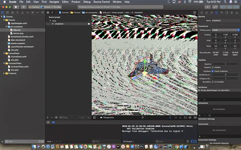 Experiencing A Perspective Rendering Problem In Xcode That Only Appears