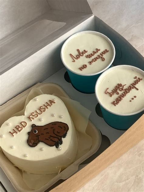 Бенто торт с капибарой Праздничные десерты Праздничные торты Торт на день рождения