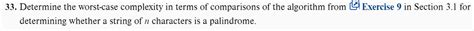 Solved Determine The Worst Case Complexity In Terms Of Chegg