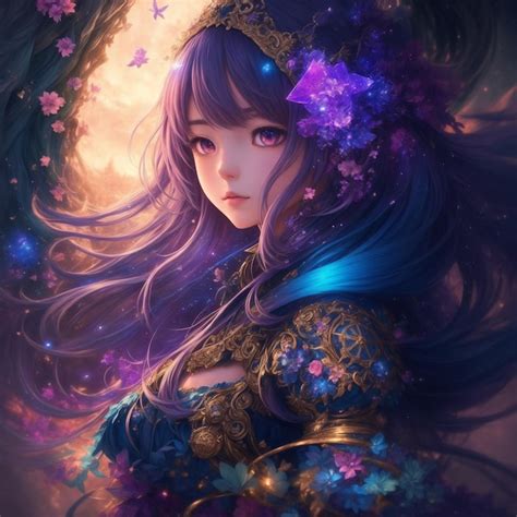 Premium Ai Image Hyperdetailed Illustration Of A Beautiful Anime Girl