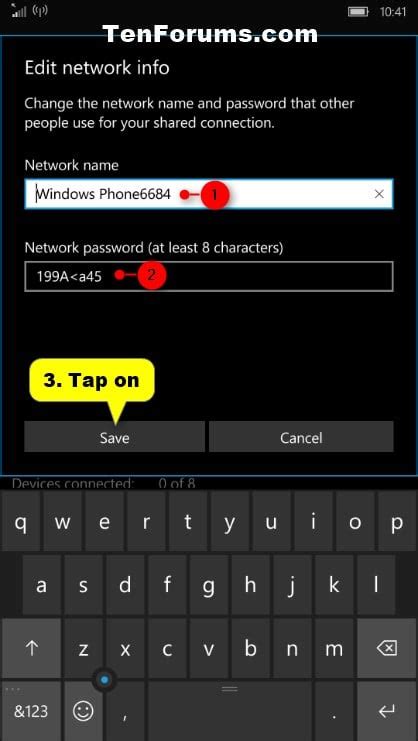 Mobile Hotspot Turn On Or Off On Windows 10 Mobile Phone Tutorials