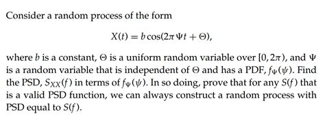 Solved Consider A Random Process Of The Form Chegg Com