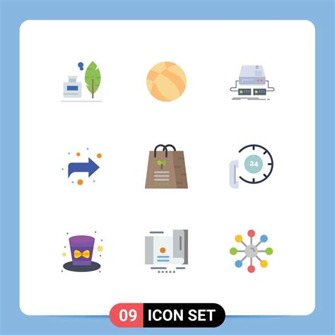 9 Flat Color Concept For Websites Mobile And Apps T Right Console Forward Drive Editable
