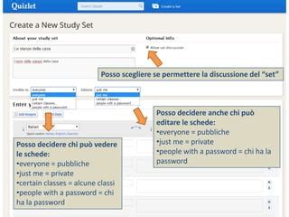 Come Creare Set In Quizlet PPTX
