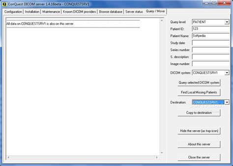 ConQuest DICOM Server Download Softpedia